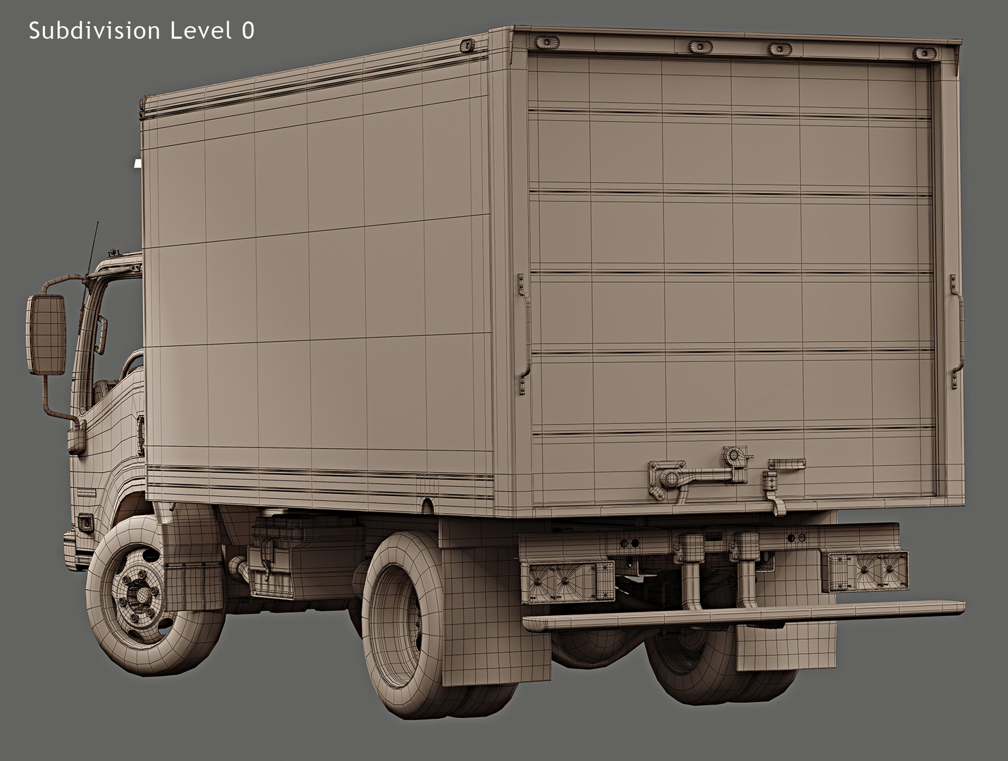 2016 isuzu npr gas 3d model
