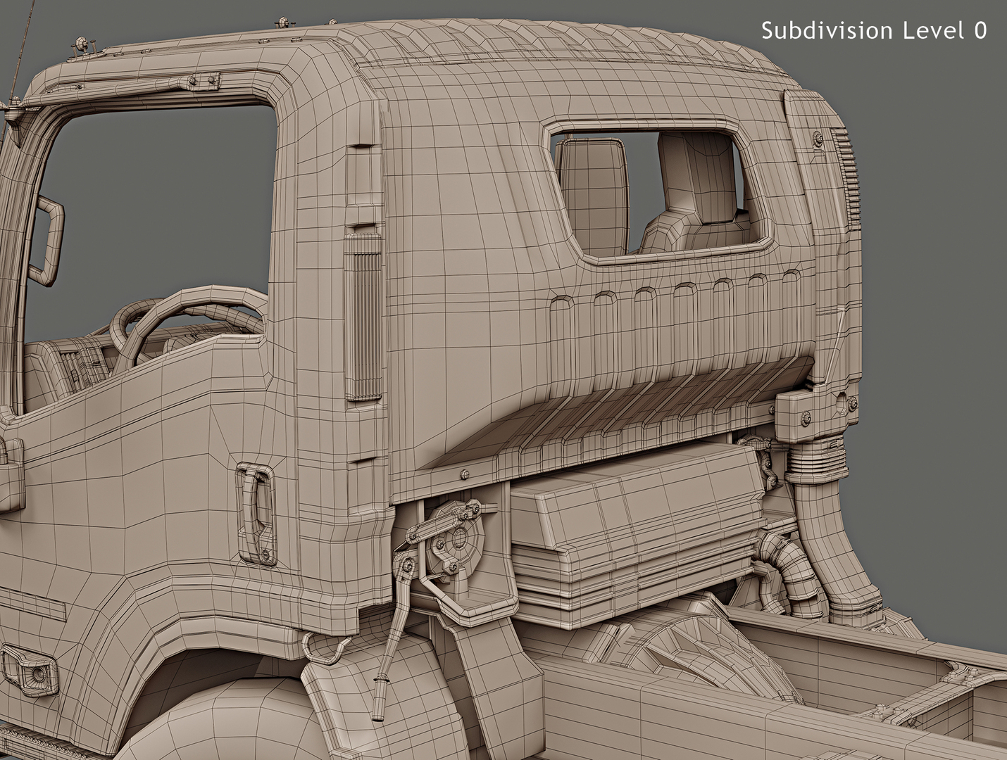 2016 isuzu npr gas 3d model