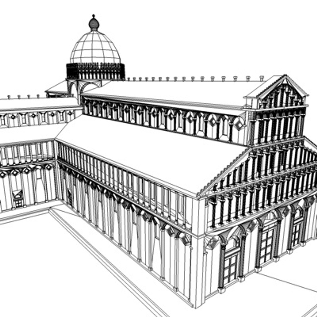 3d Pisa Cathedral Model