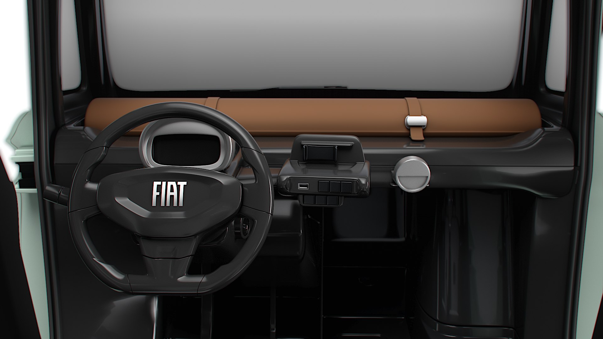 3D Fiat Topolino HQ Interior 2025 Model - TurboSquid 2381302