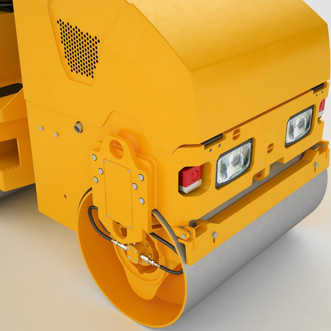 asphalt compactors 3d model
