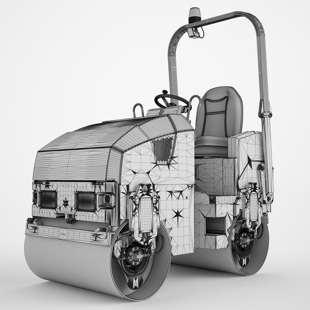 asphalt compactors 3d model
