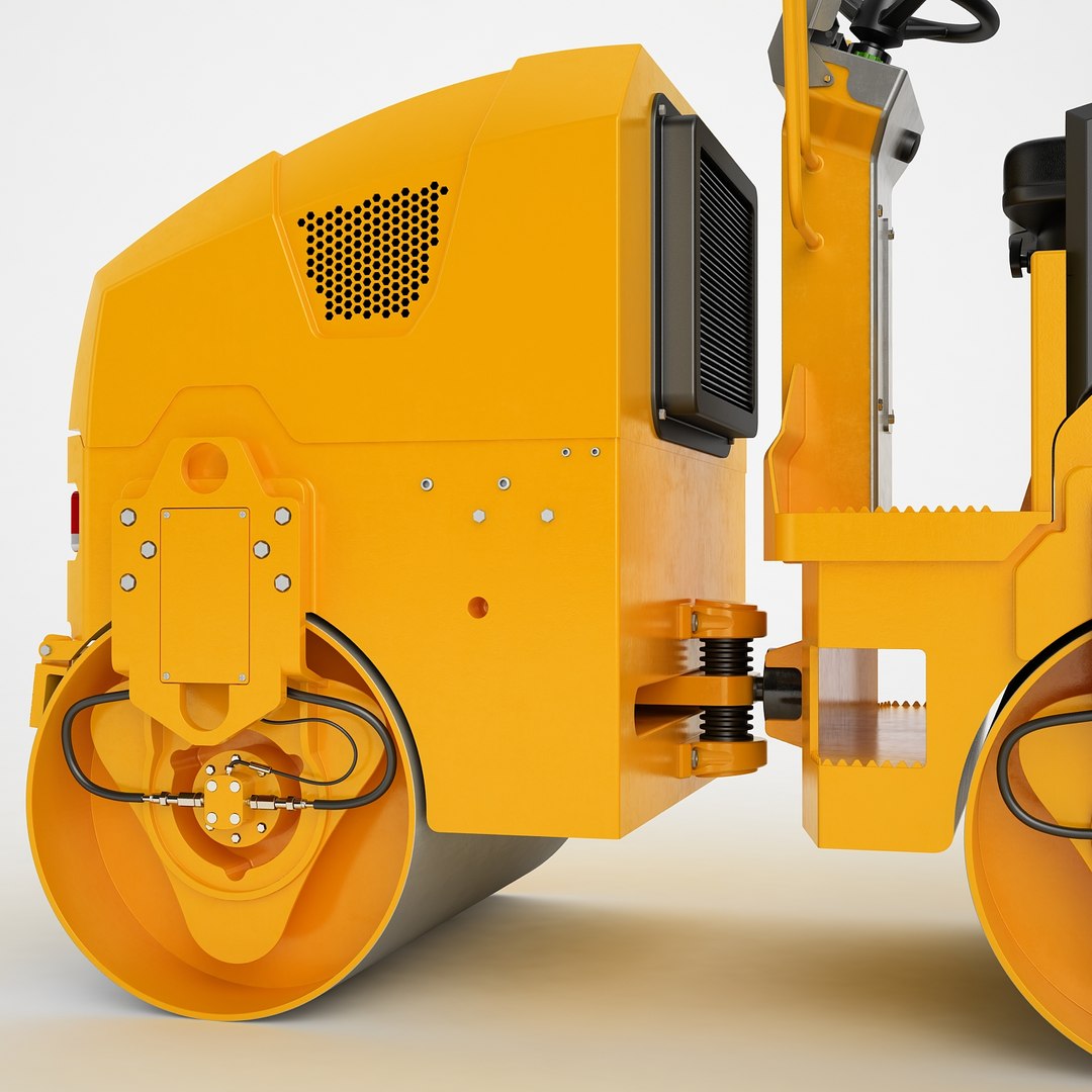 asphalt compactors 3d model