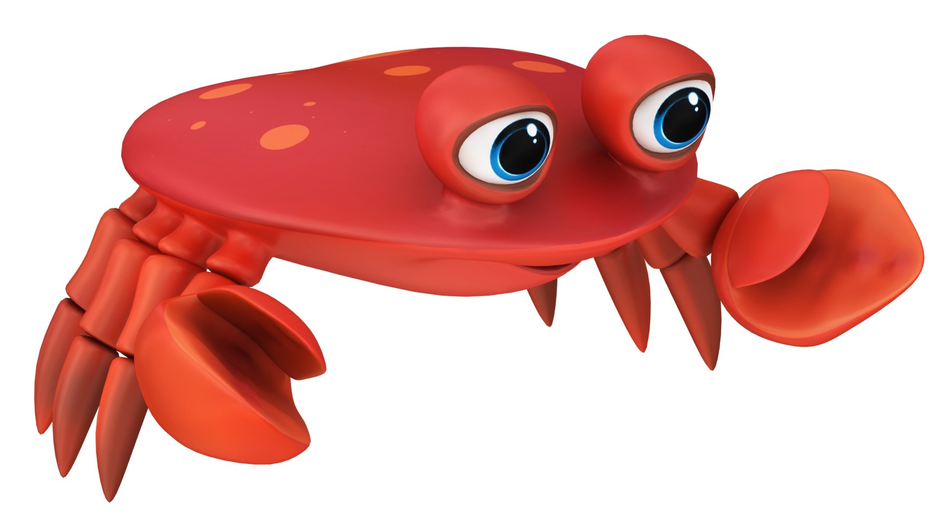 Realistic Crab And Cartoon Crab Collection Model - TurboSquid 2081714