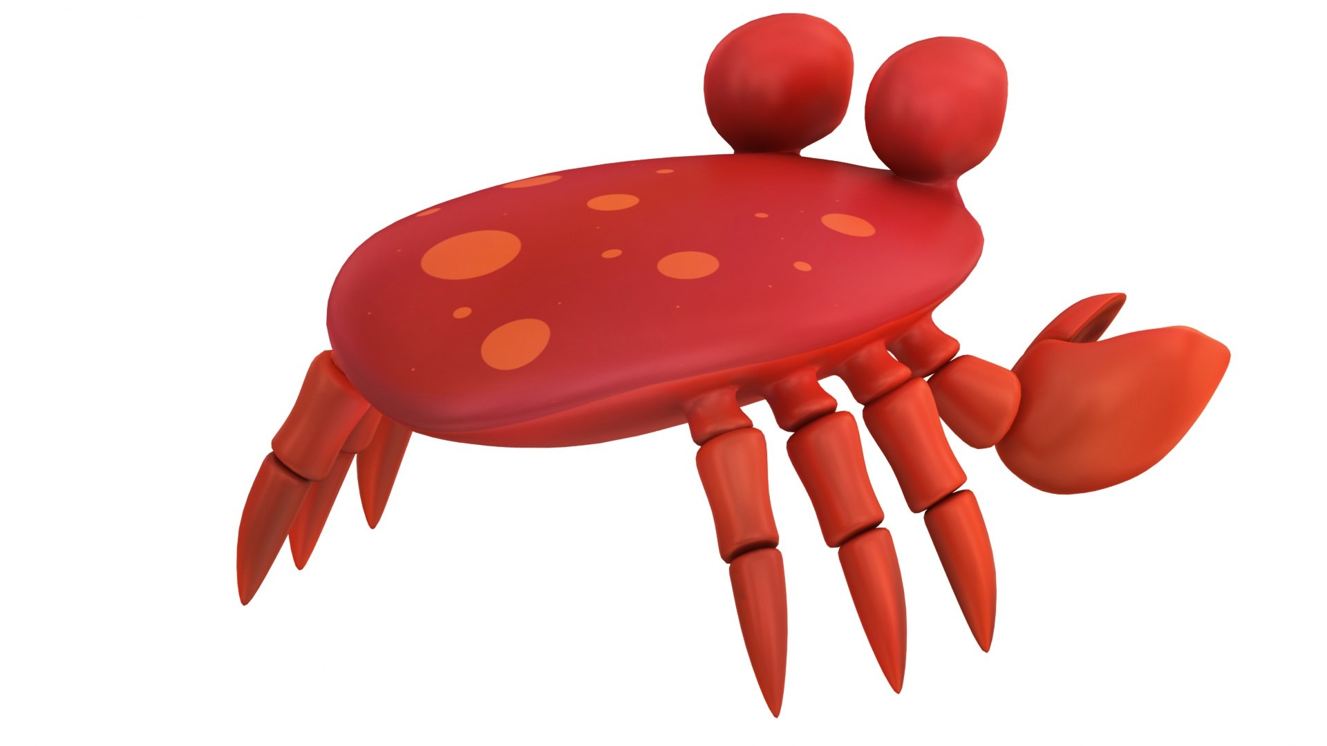 Realistic Crab And Cartoon Crab Collection Model - TurboSquid 2081714