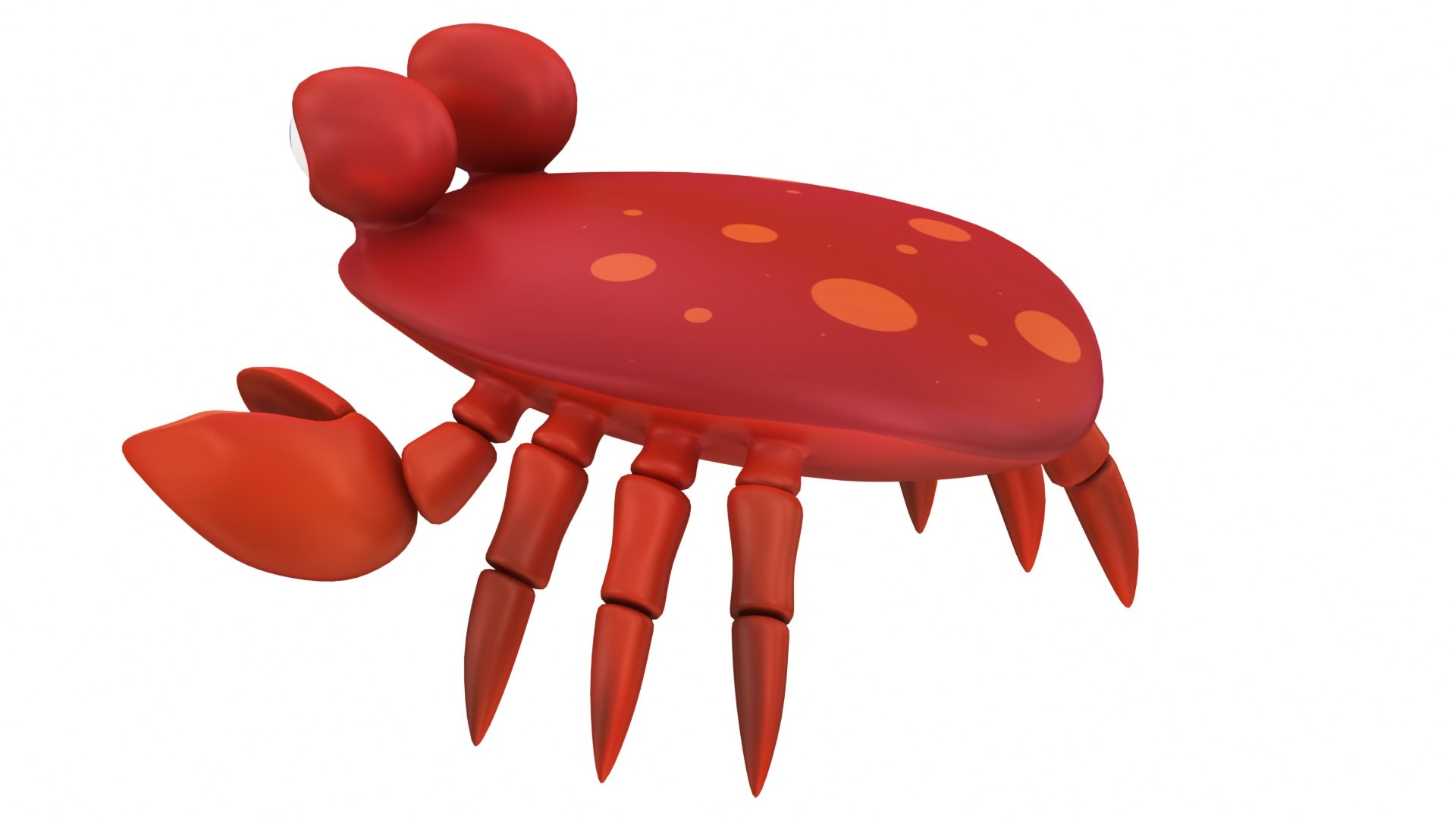 Realistic Crab And Cartoon Crab Collection Model - TurboSquid 2081714