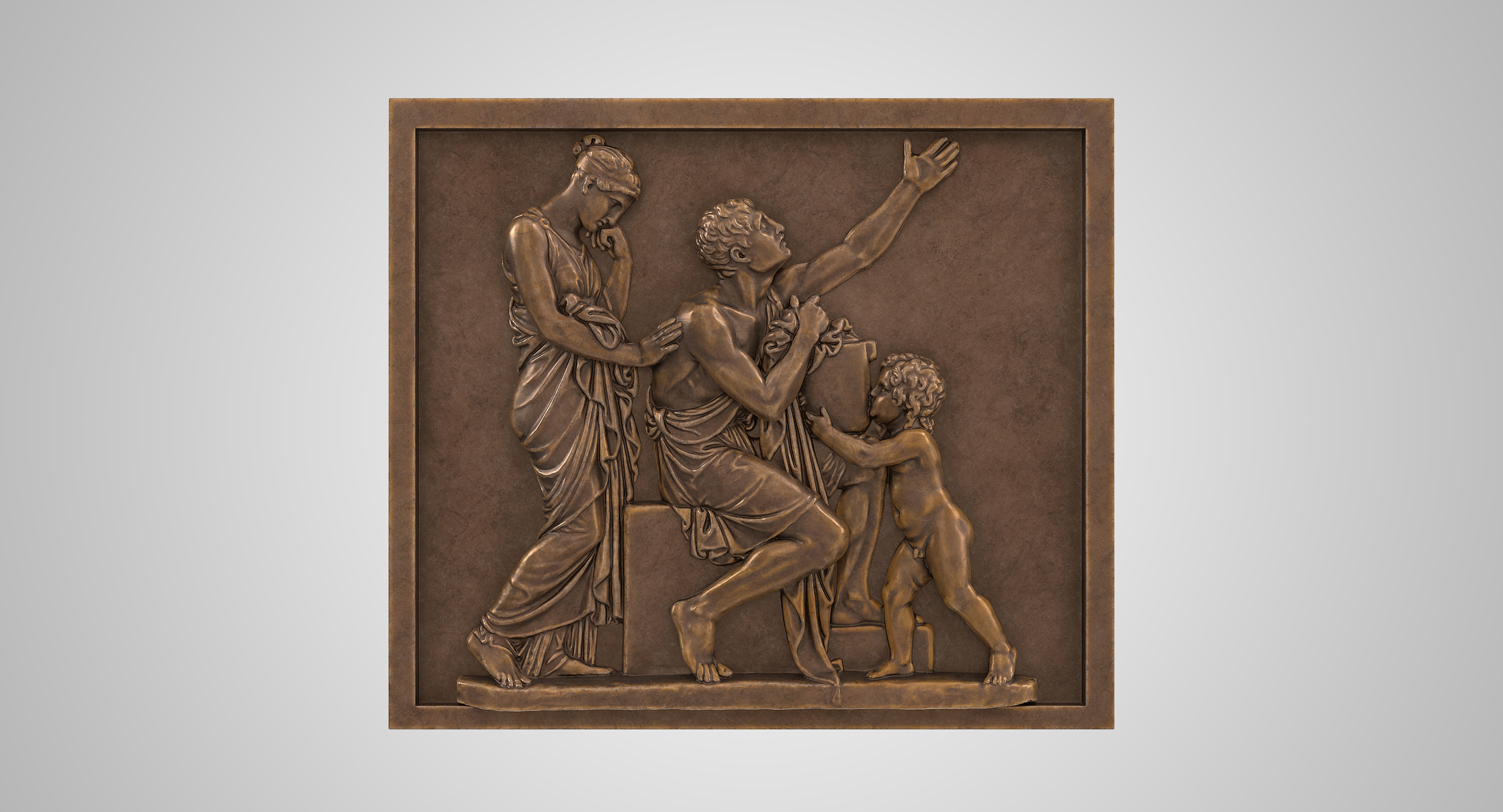 청동 부조 안나 마리아 세르벨로니 3D 모델 - TurboSquid 2483178