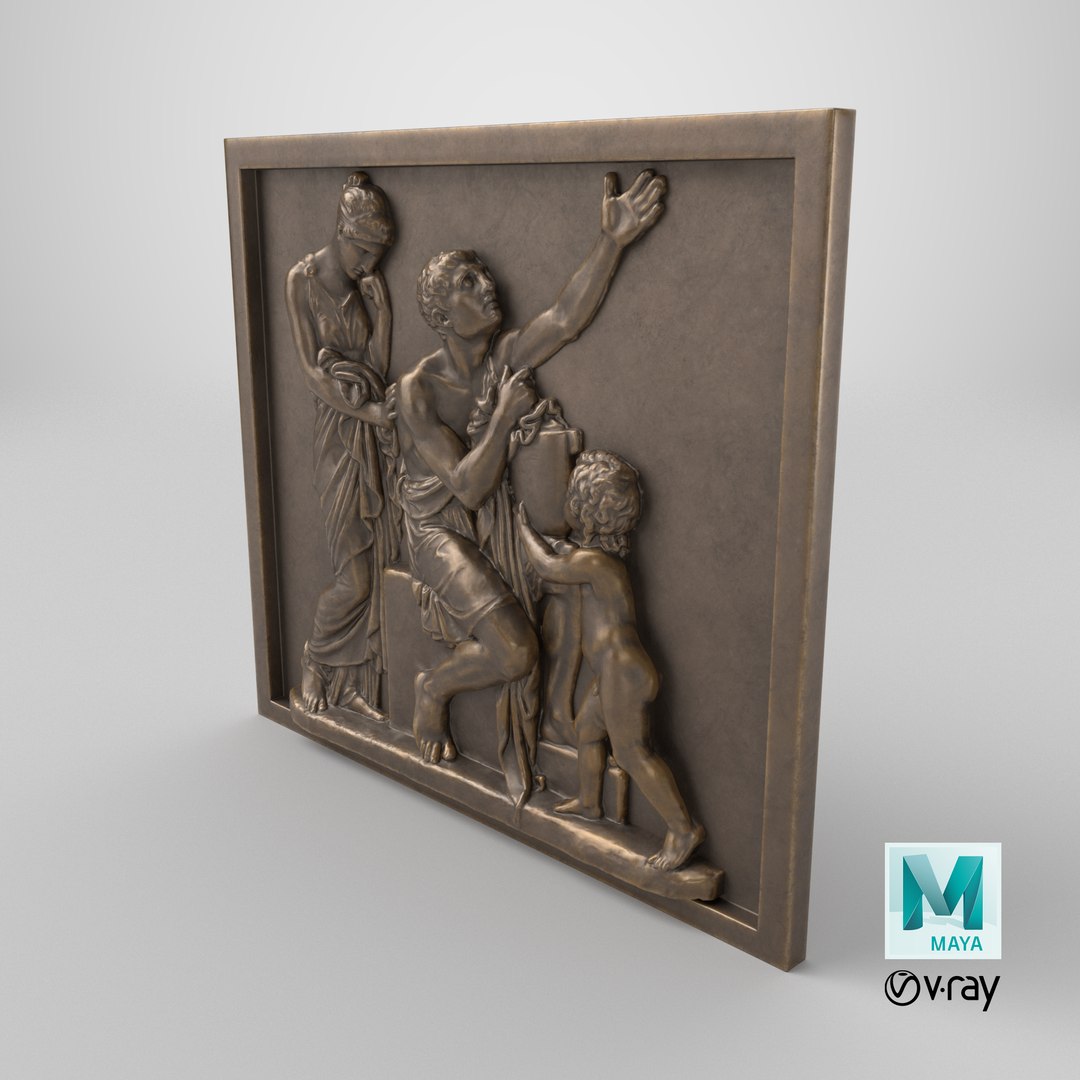 Bronze Relief Anna Maria Serbelloni 3D Model - TurboSquid 2483178