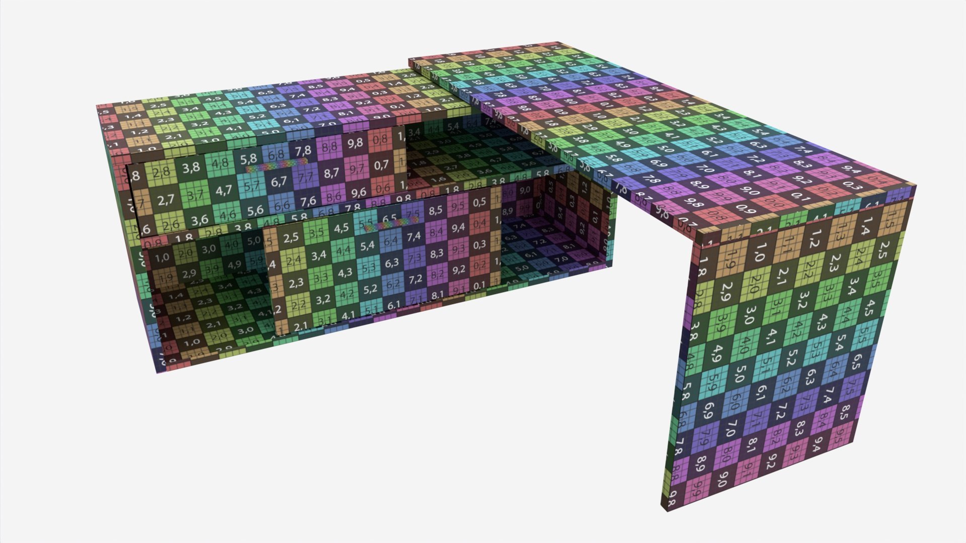 3D Office Desk L-shape - TurboSquid 1969400