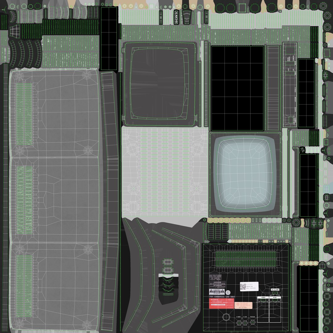 Sony PVM 91 3D Model - TurboSquid 2373783