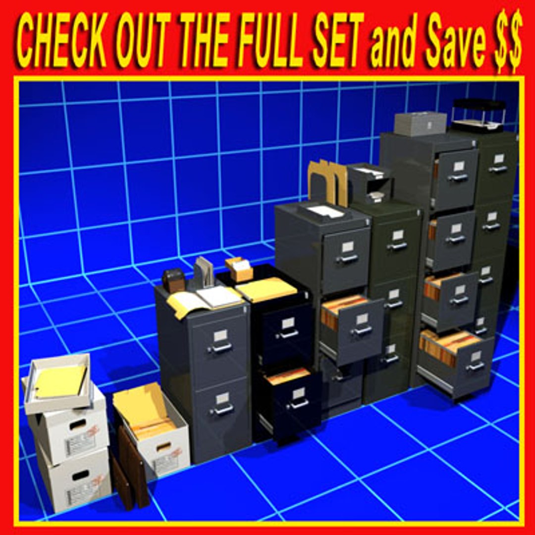 Files Folders Box 01 3d Dxf