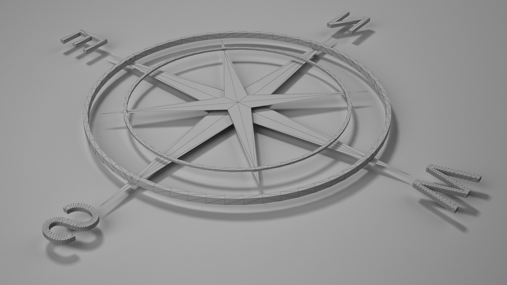 Wind Rose 3D Model - TurboSquid 1505509
