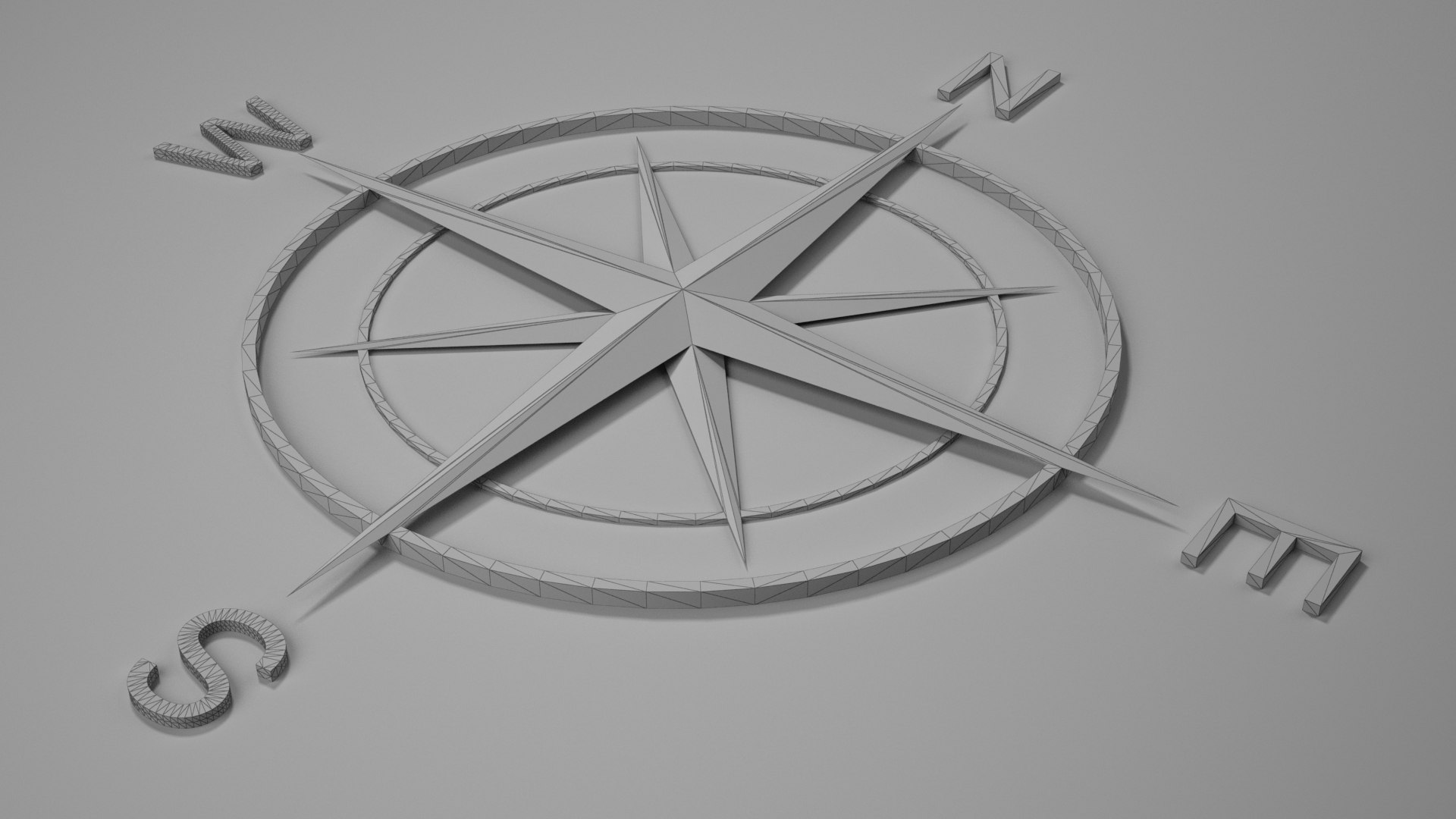 Wind Rose 3D Model - TurboSquid 1505509