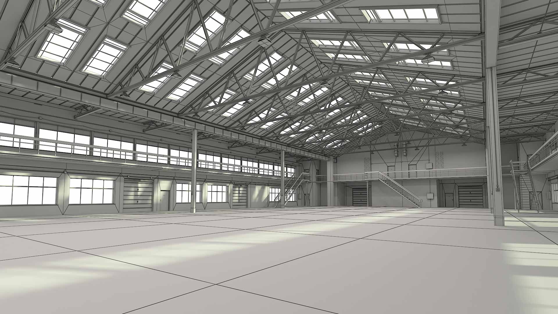 3D Warehouse Interior And Exterior Full Building - TurboSquid 2215986