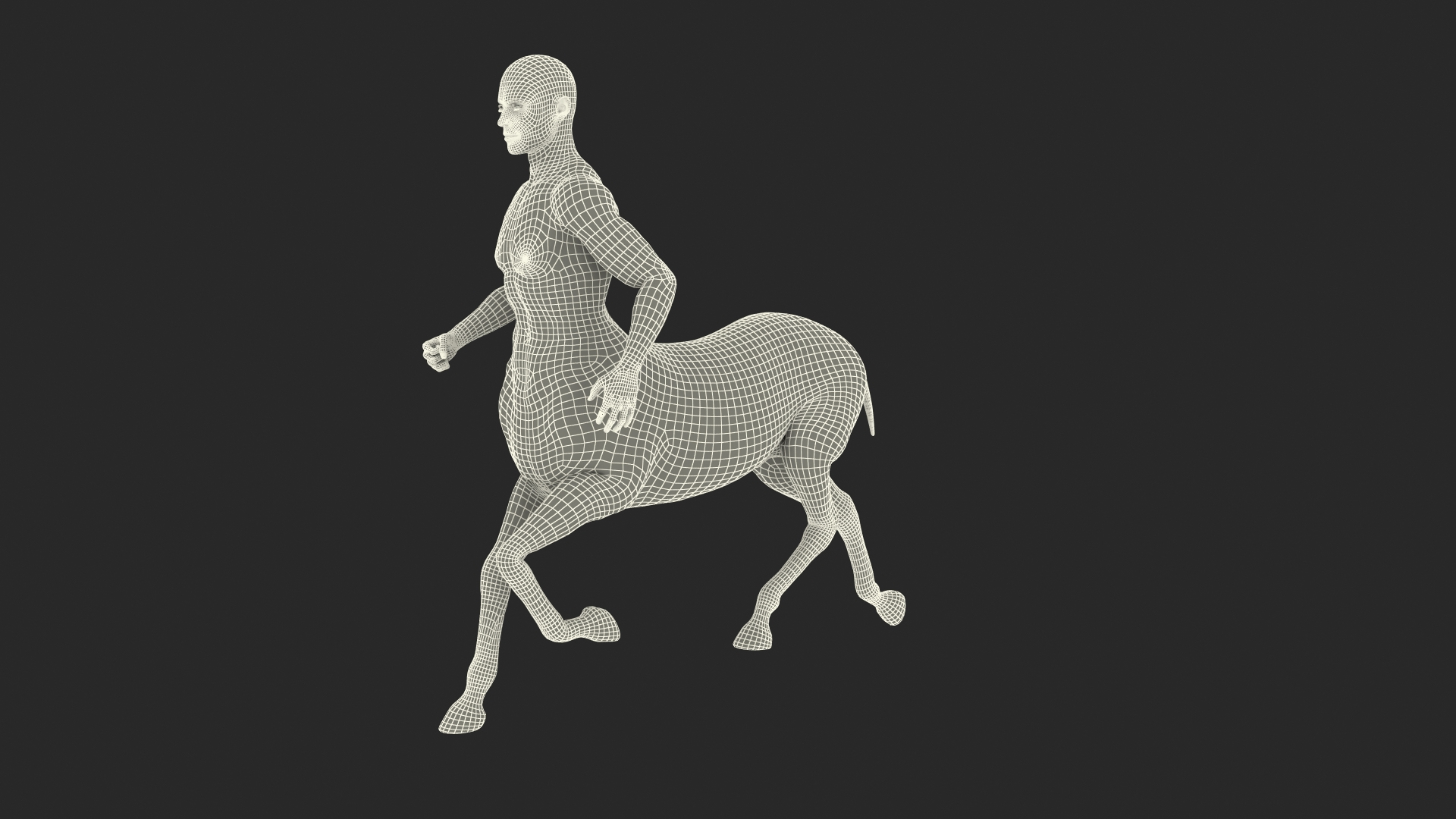 3D Male Centaur Walking Pose Fur For Maya Model - TurboSquid 2425202