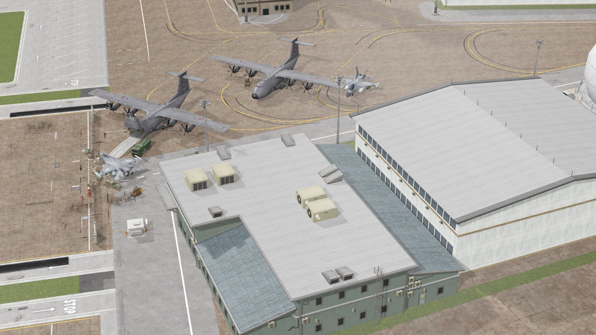 Military Air Base - Airport Terminal Model - TurboSquid 1837634