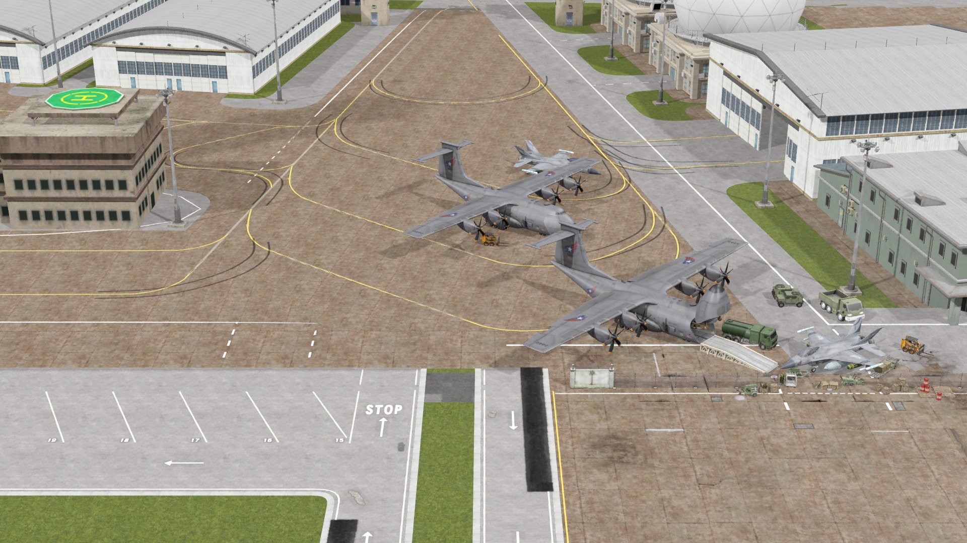 Military Air Base - Airport Terminal Model - TurboSquid 1837634