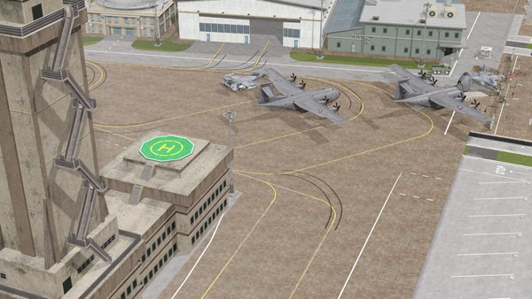 Military Air Base - Airport Terminal model - TurboSquid 1837634