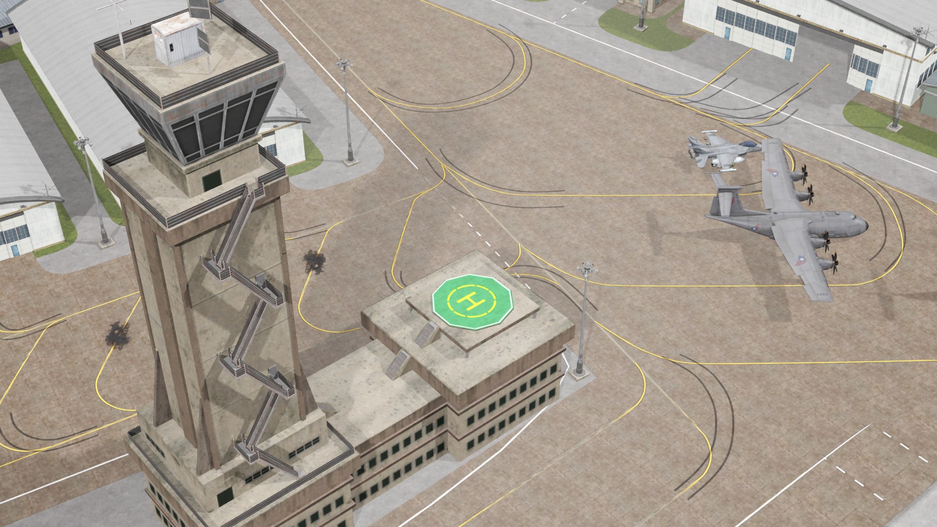 Military Air Base - Airport Terminal Model - TurboSquid 1837634