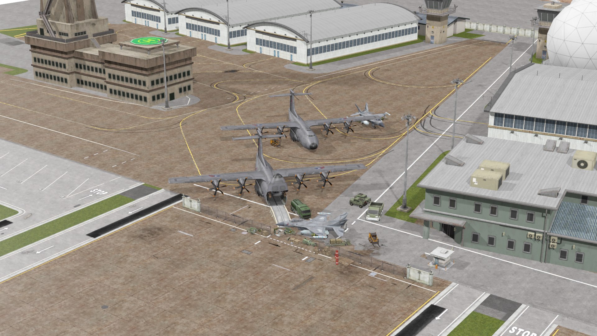 Military Air Base - Airport Terminal Model - TurboSquid 1837634