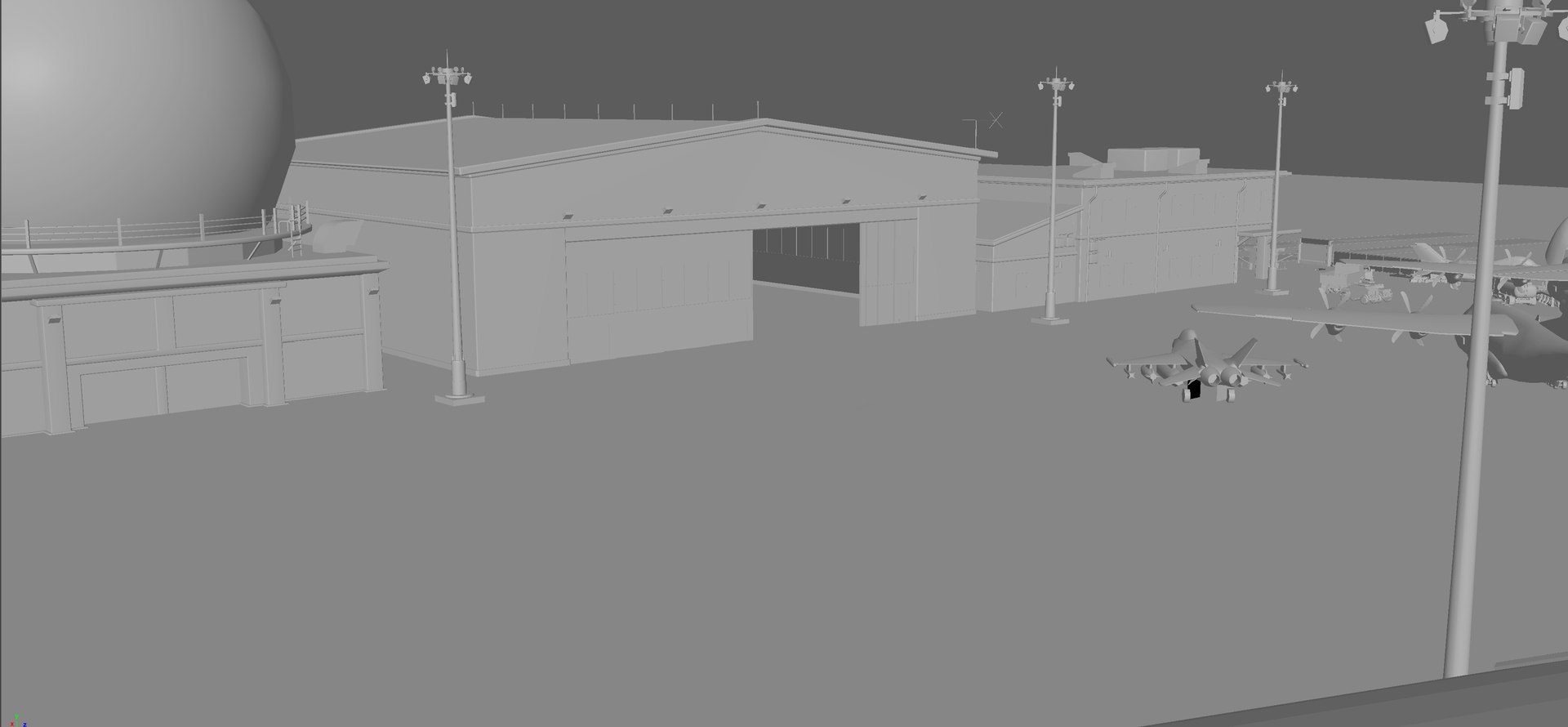 Military Air Base - Airport Terminal Model - TurboSquid 1837634
