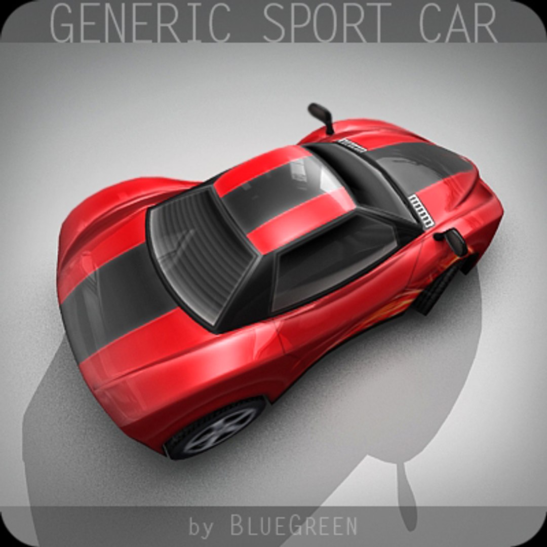 Generic Sport Car 3d Model