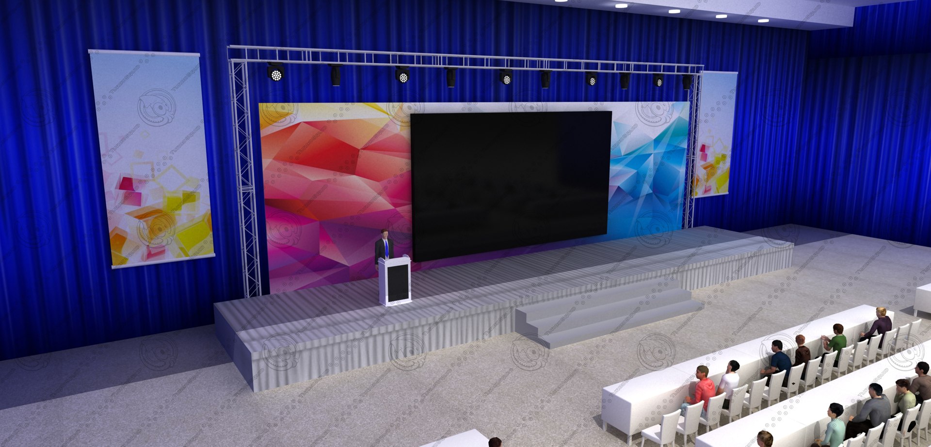 3D Virtual Stage Model - TurboSquid 1670642
