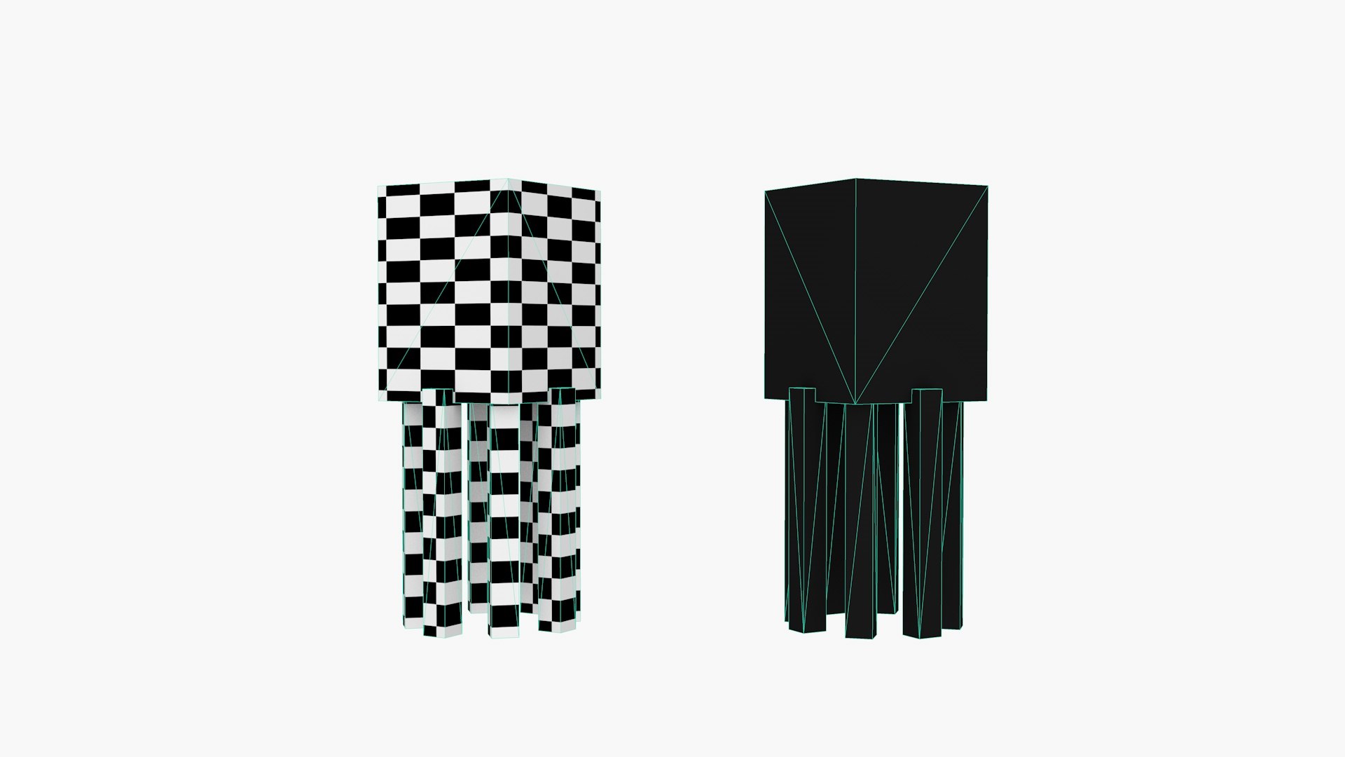 Squid Minecraft 3D Model - TurboSquid 2364712