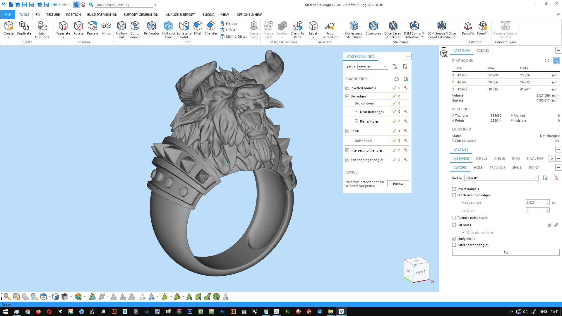 3D Minotaur Ring Model - TurboSquid 2294568