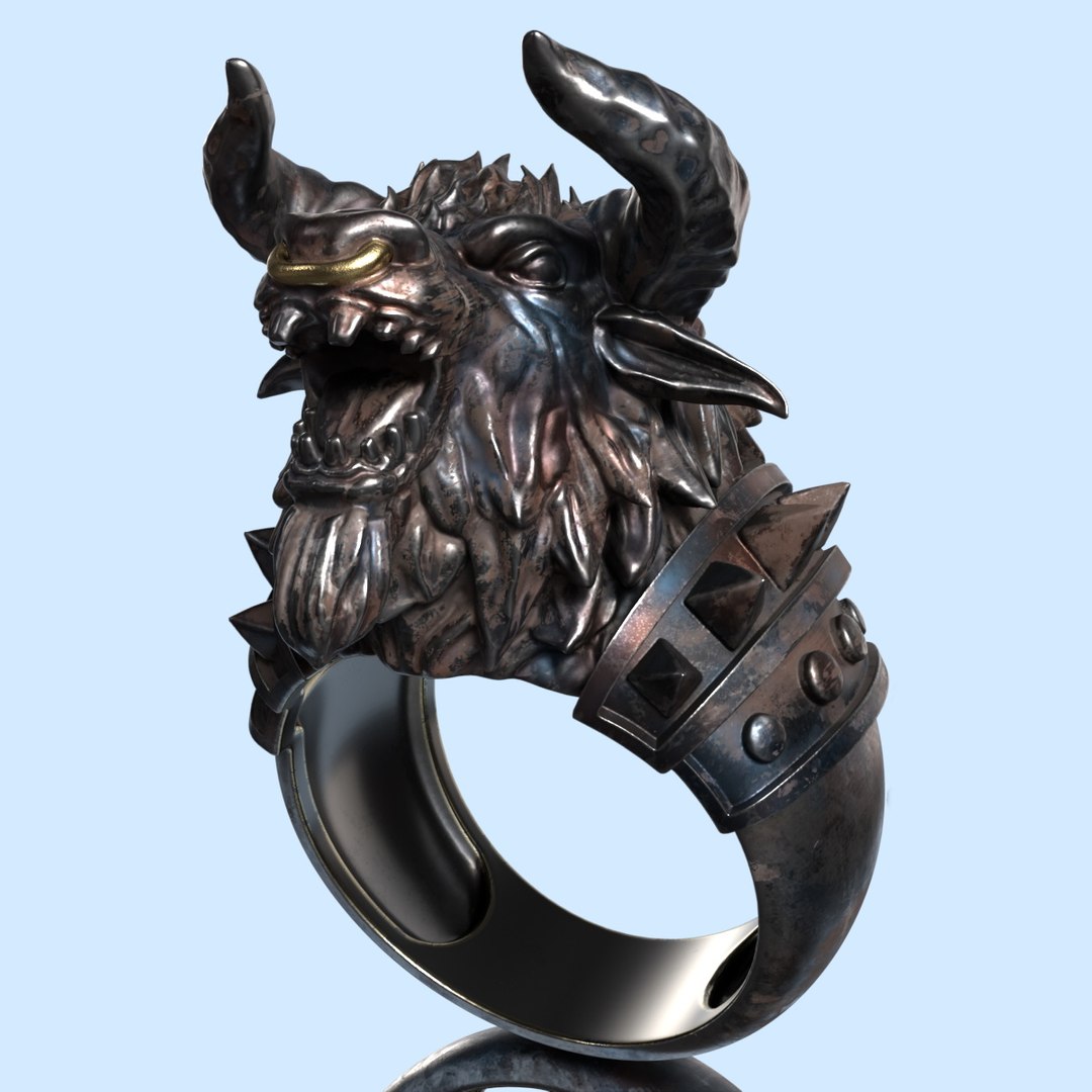 3D Minotaur Ring Model - TurboSquid 2294568