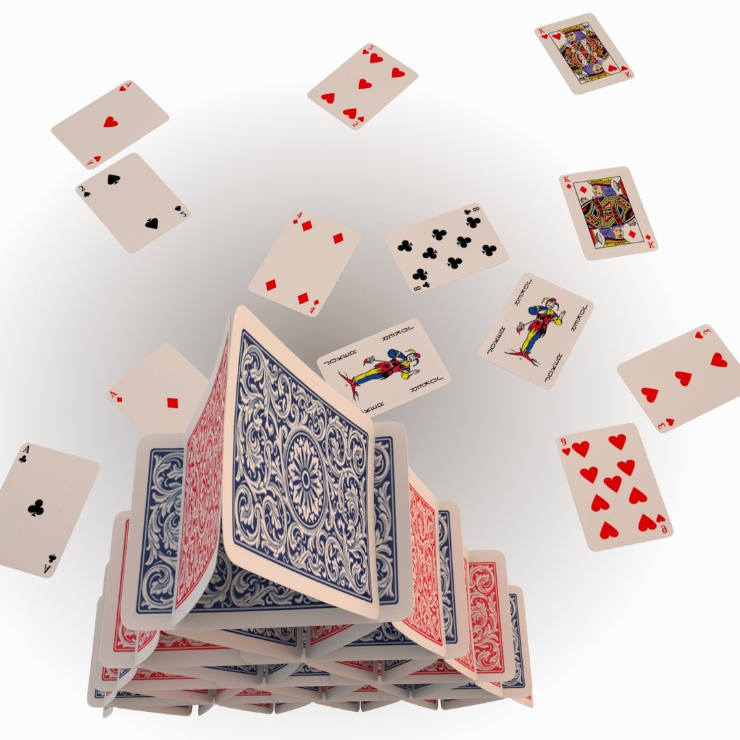 Poker Cards Animation 3d Model