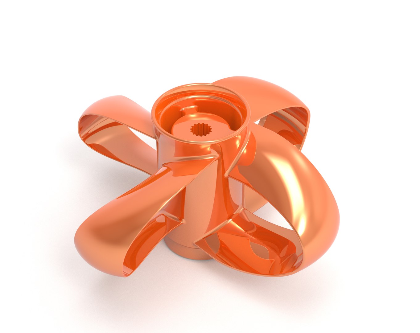 3D Toroidal Boat Propeller - 4 Blades Model - TurboSquid 2250917