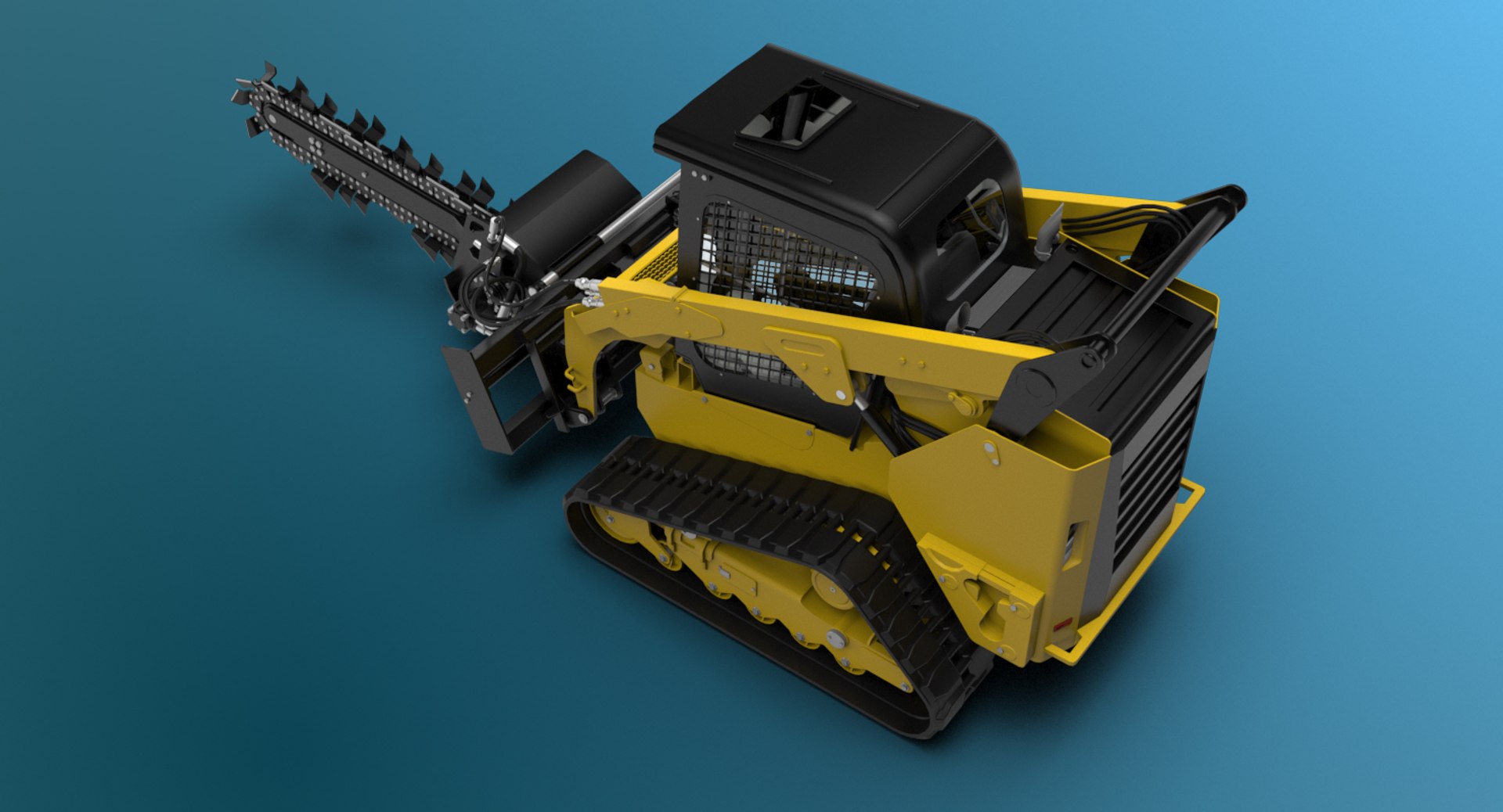 Compact track 3D model - TurboSquid 1313020