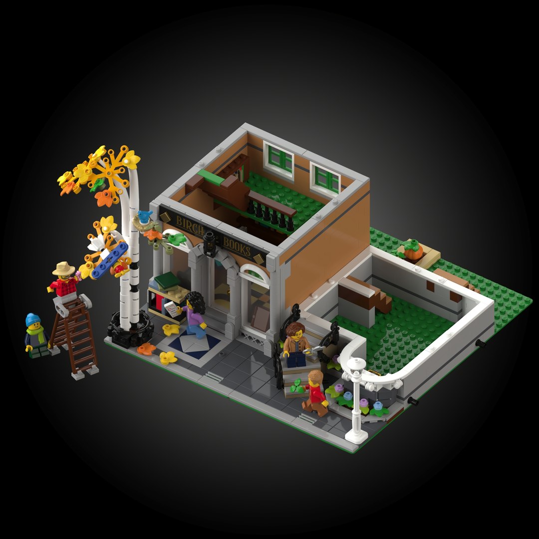 3D Model Lego 10270 - Bookshop - TurboSquid 2023902