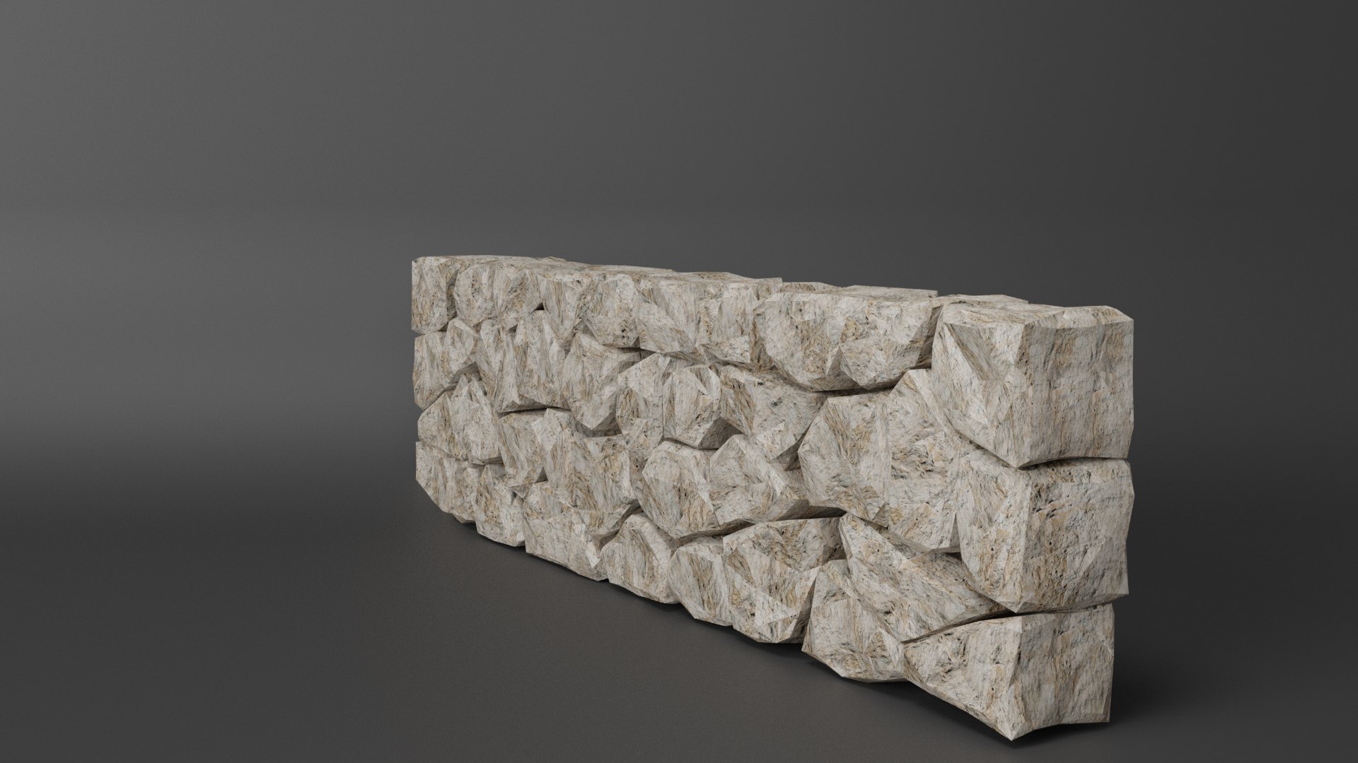 3D Model Stone Wall - TurboSquid 2138537