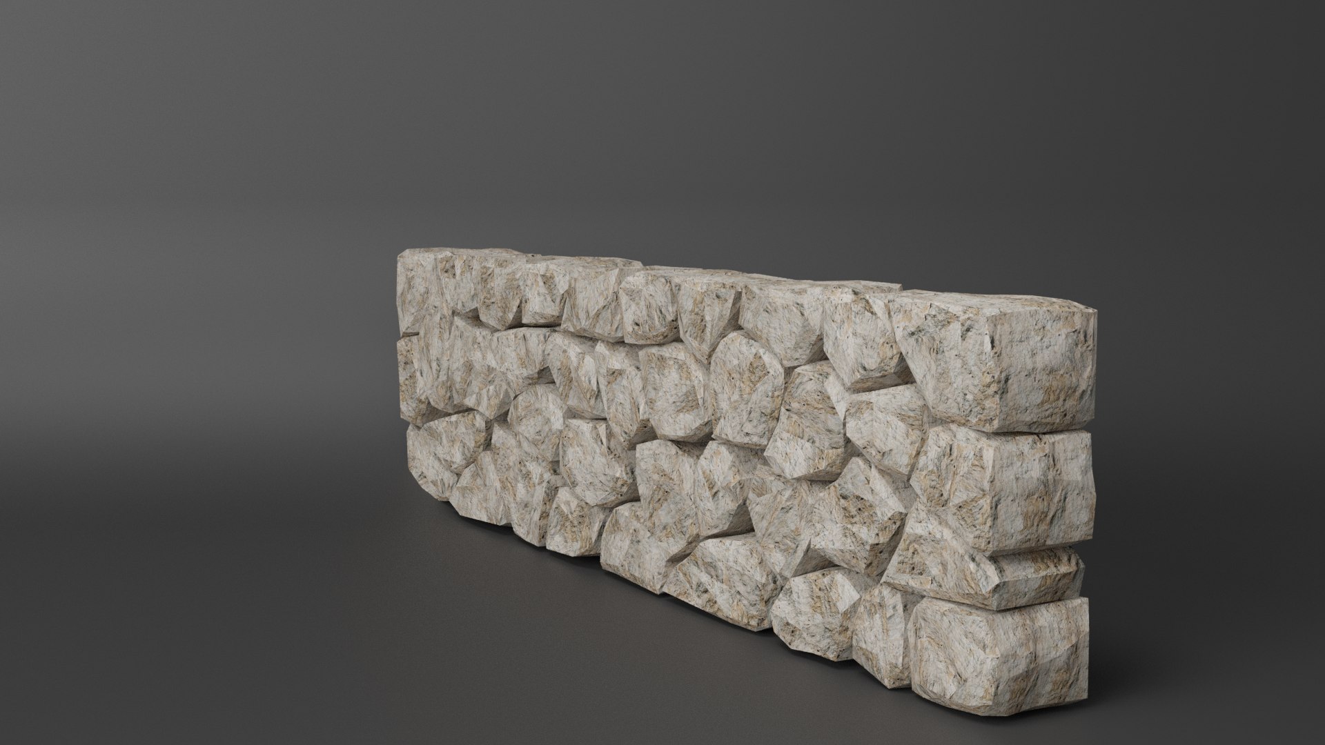3D Model Stone Wall - TurboSquid 2138537