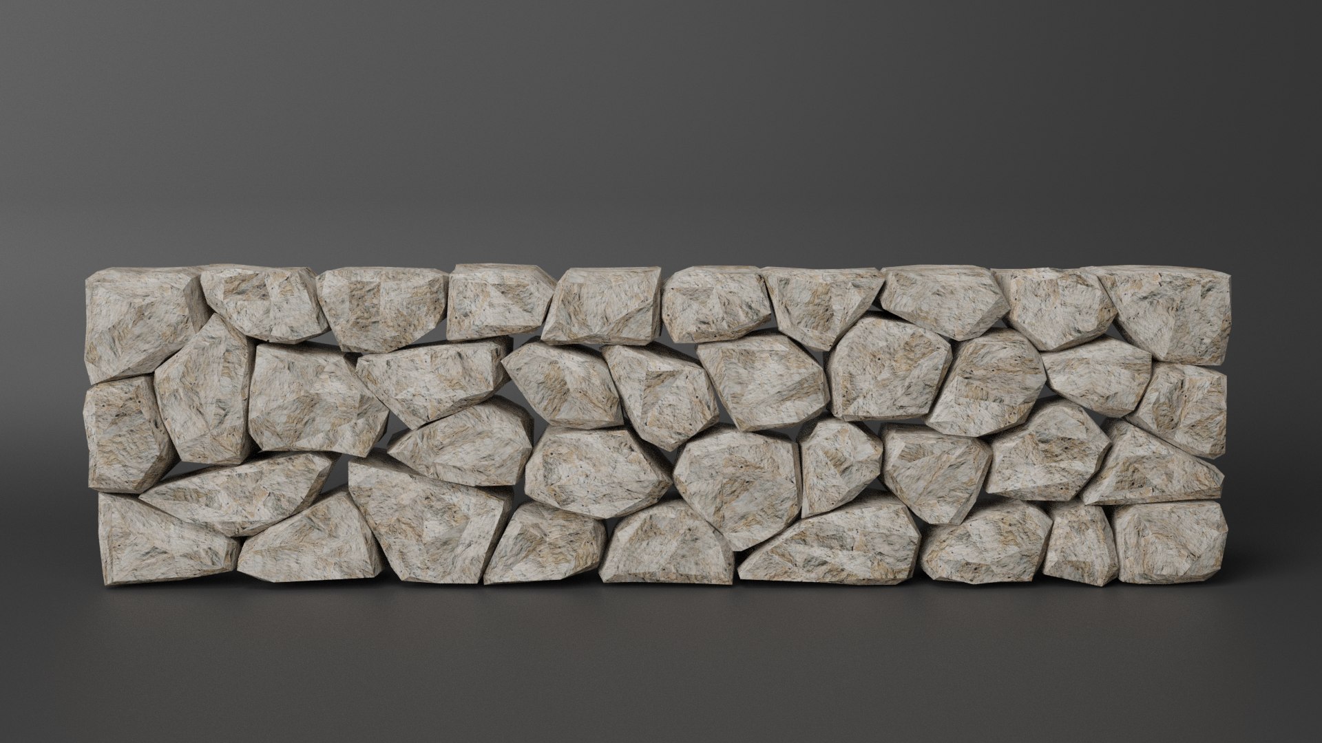 3D Model Stone Wall - TurboSquid 2138537