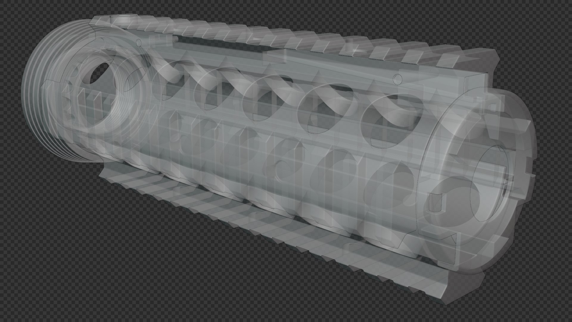 AR-15 RAS Forend Handguard 3D Model - TurboSquid 2079693