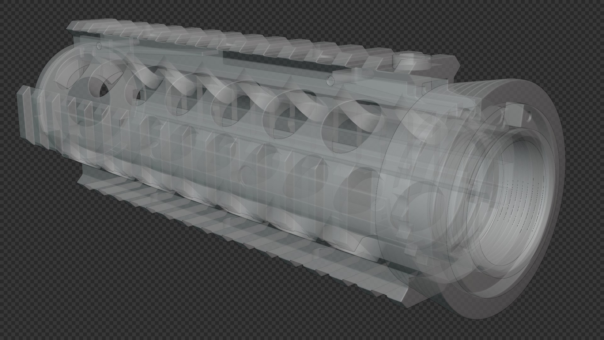 AR-15 RAS Forend Handguard 3D Model - TurboSquid 2079693