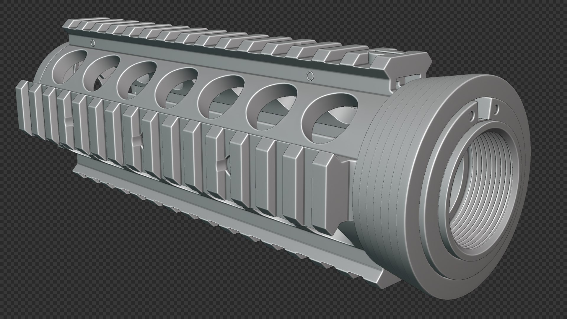 AR-15 RAS Forend Handguard 3D Model - TurboSquid 2079693