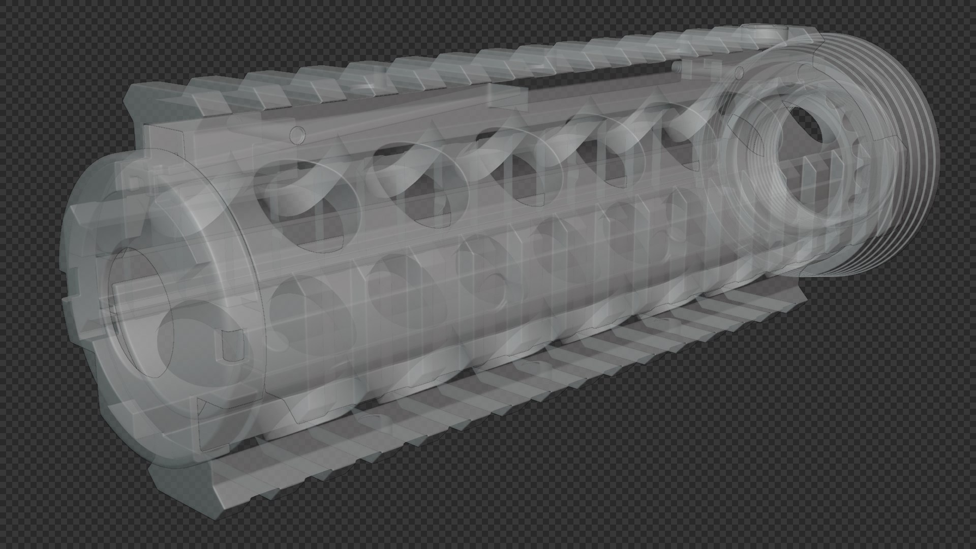 AR-15 RAS Forend Handguard 3D Model - TurboSquid 2079693