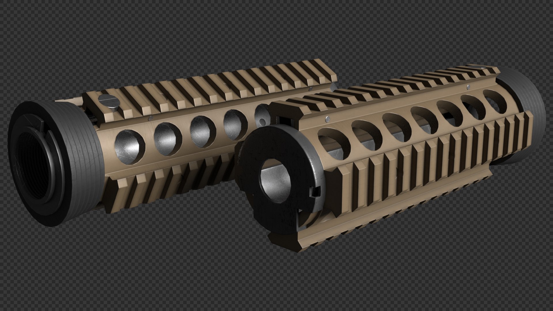 AR-15 RAS Forend Handguard 3D Model - TurboSquid 2079693