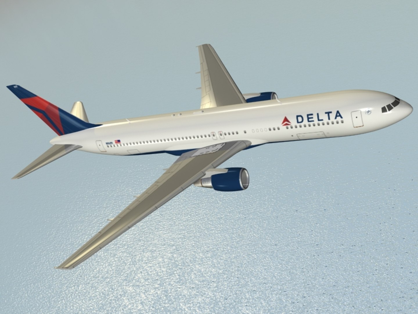 3d Model Boeing 767-300 Er Airliner