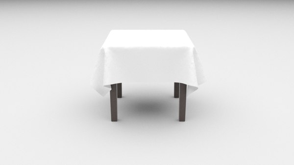 3D table cloth 76cm x model - TurboSquid 1614848