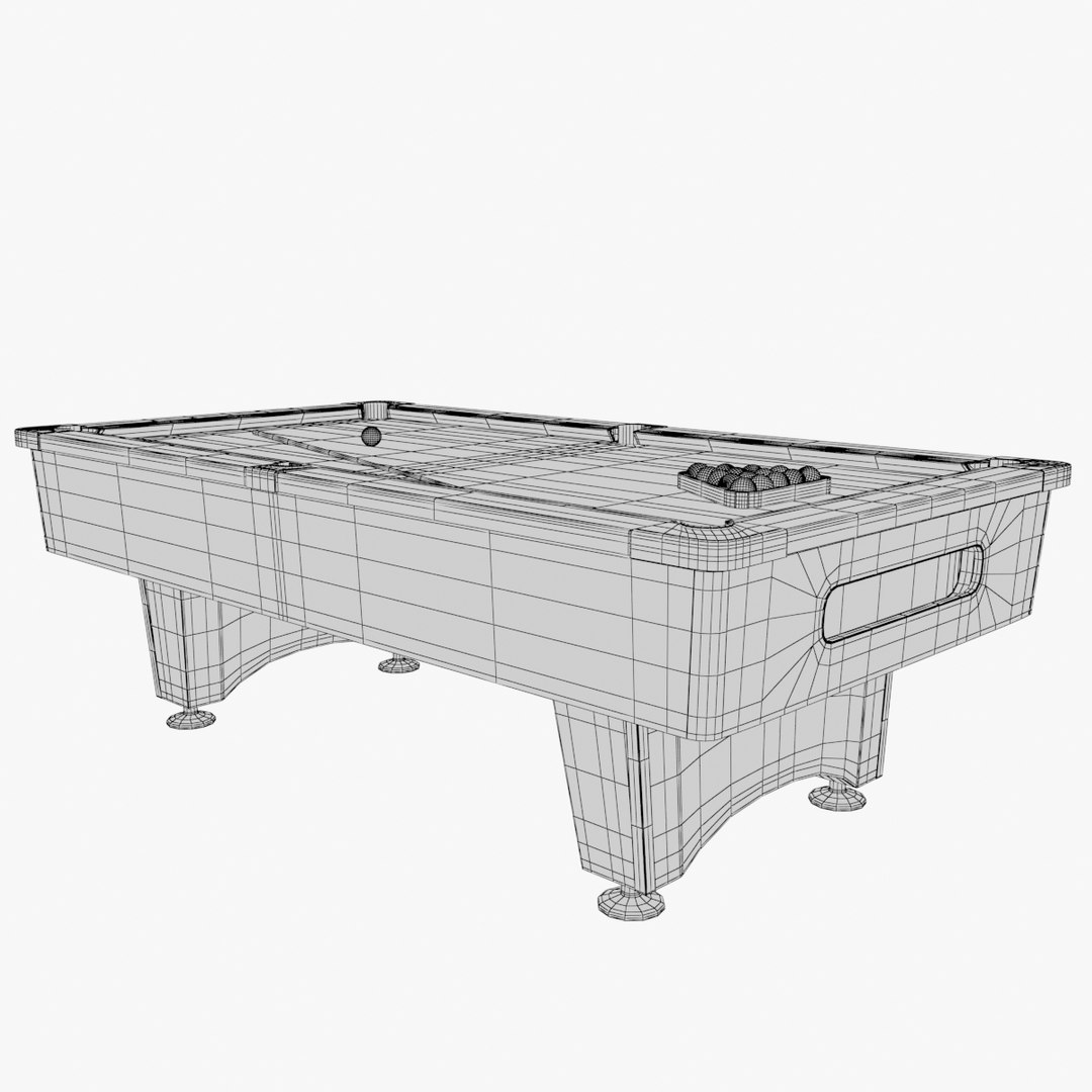 Realistic pool table 3D model - TurboSquid 1197790