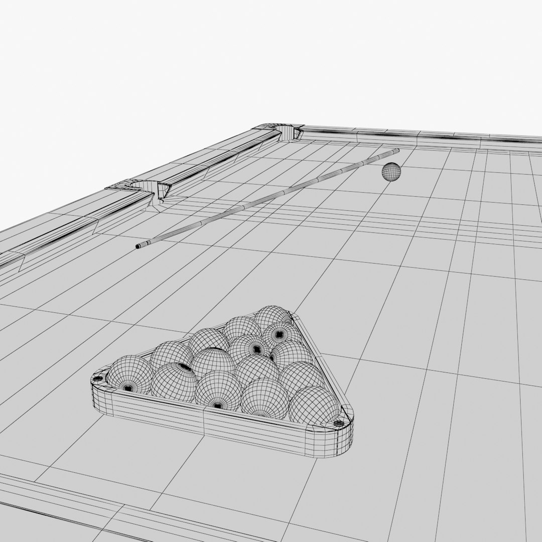 Realistic pool table 3D model - TurboSquid 1197790