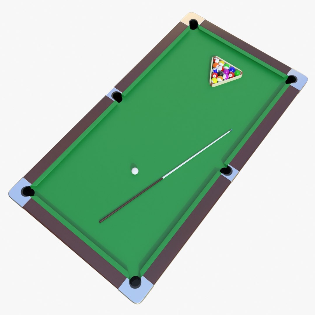 Realistic pool table 3D model - TurboSquid 1197790