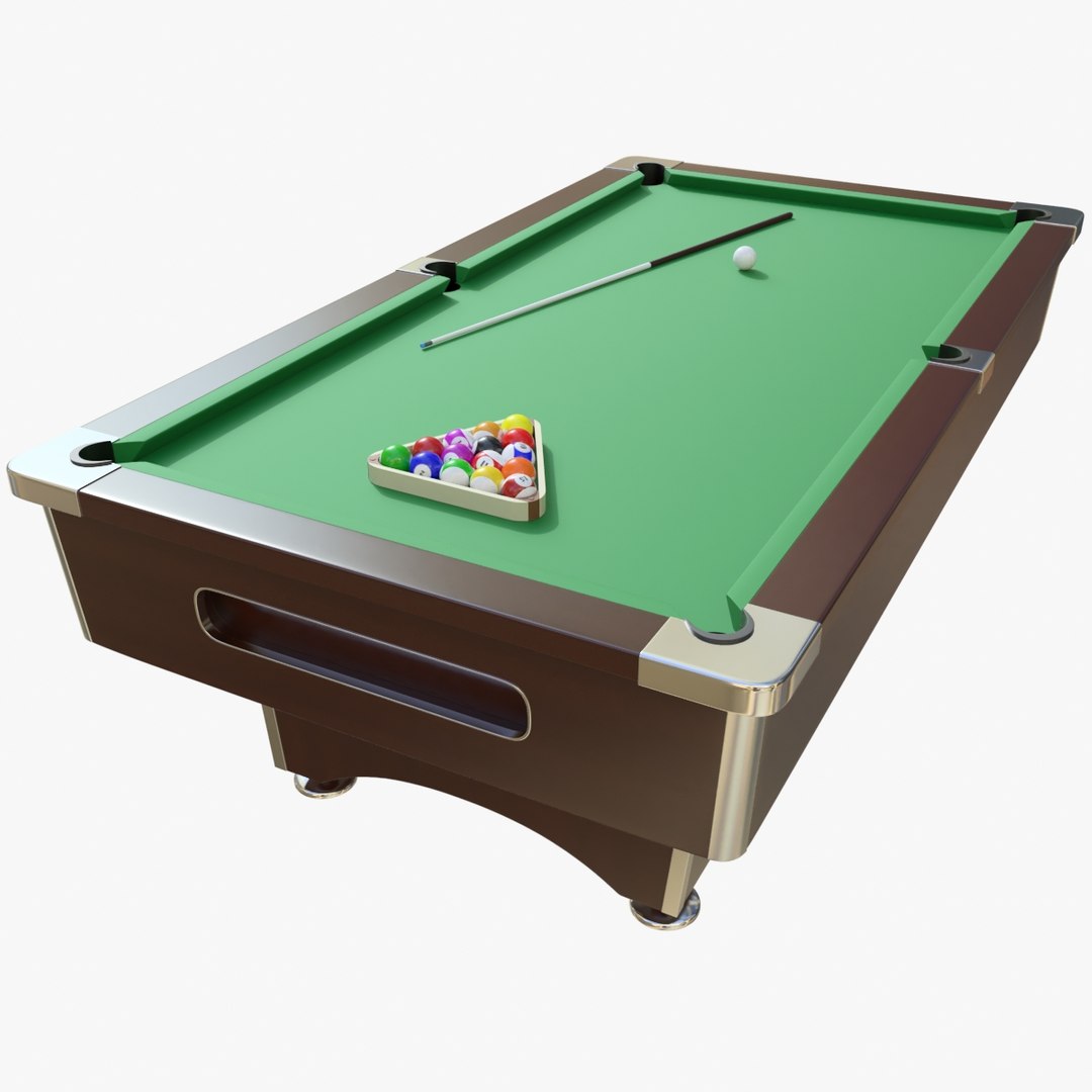 Realistic pool table 3D model - TurboSquid 1197790
