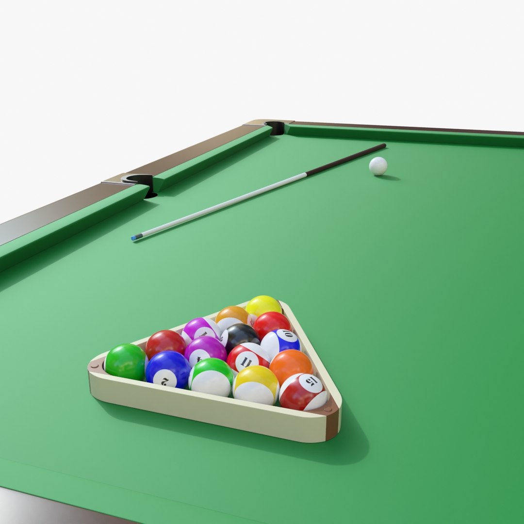 Realistic pool table 3D model - TurboSquid 1197790