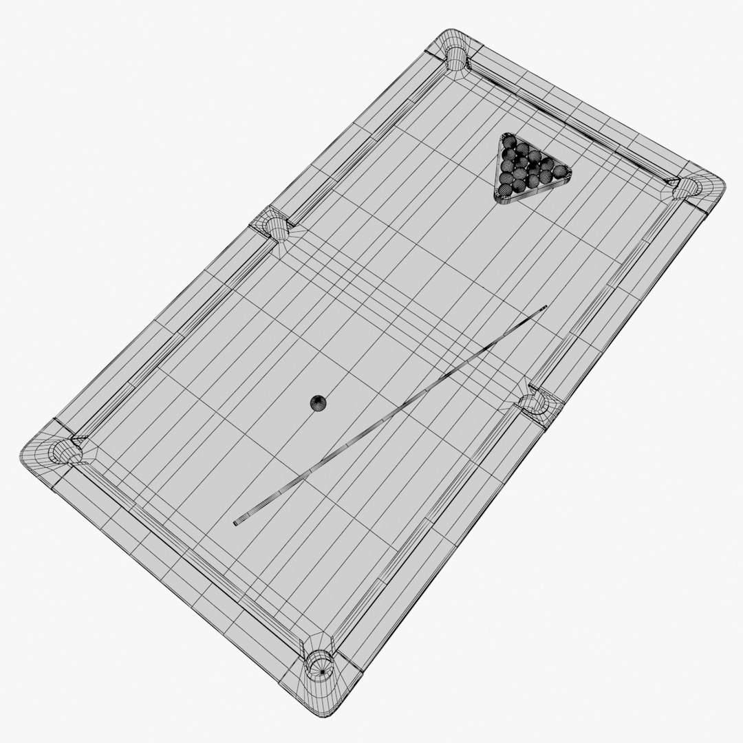 Realistic pool table 3D model - TurboSquid 1197790